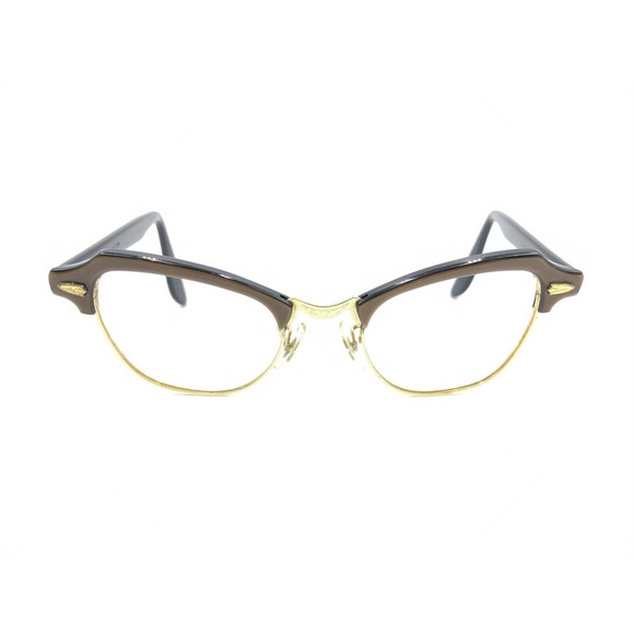 Bausch + Lomb | Accessories | Bausch Lomb Vintage Brown Gold Cat Eye ...